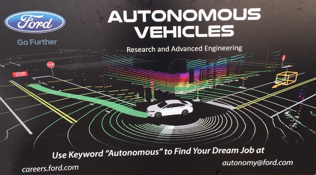 Ford Self Driving Car - Robots For Roboticists